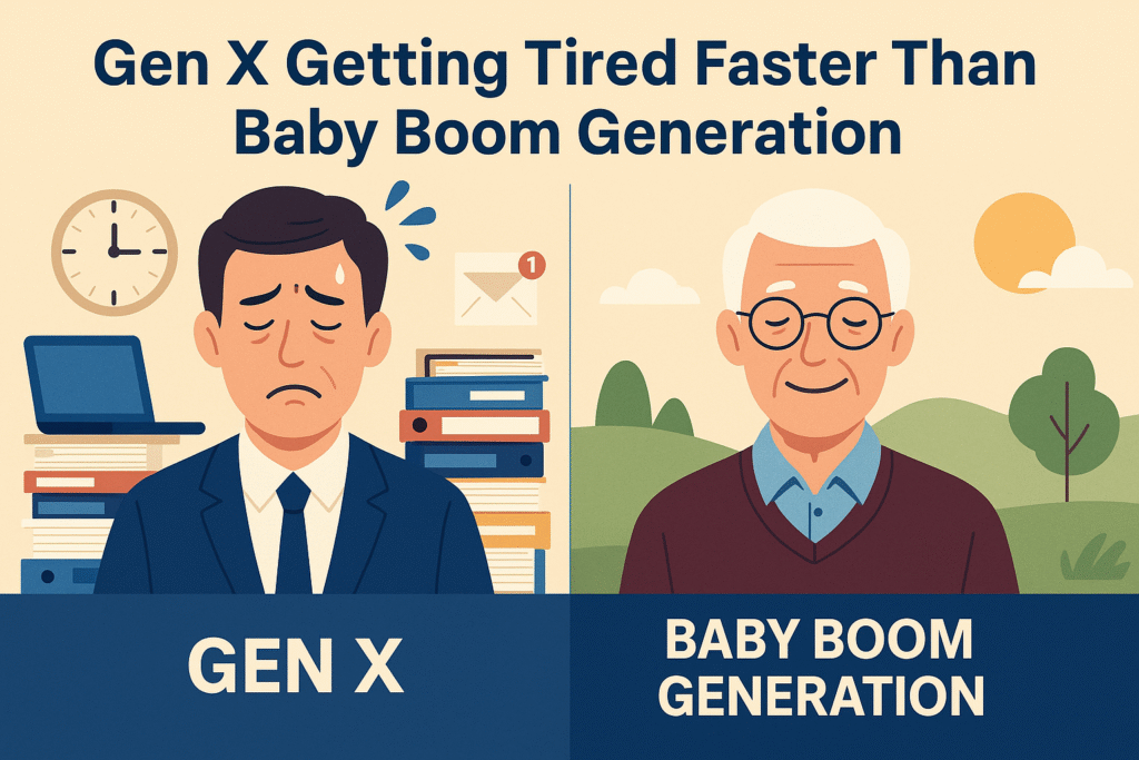 Gen X Getting Tired Faster Than Baby Boom Generation. | Fashionable Foodz